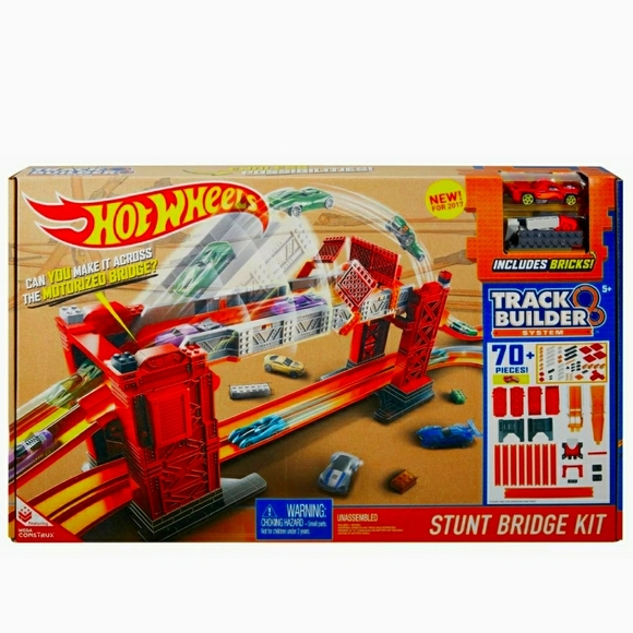 Hot Wheels | Toys | Hot Wheels 7 Pc Track Builder Stunt Bridge Kit ...